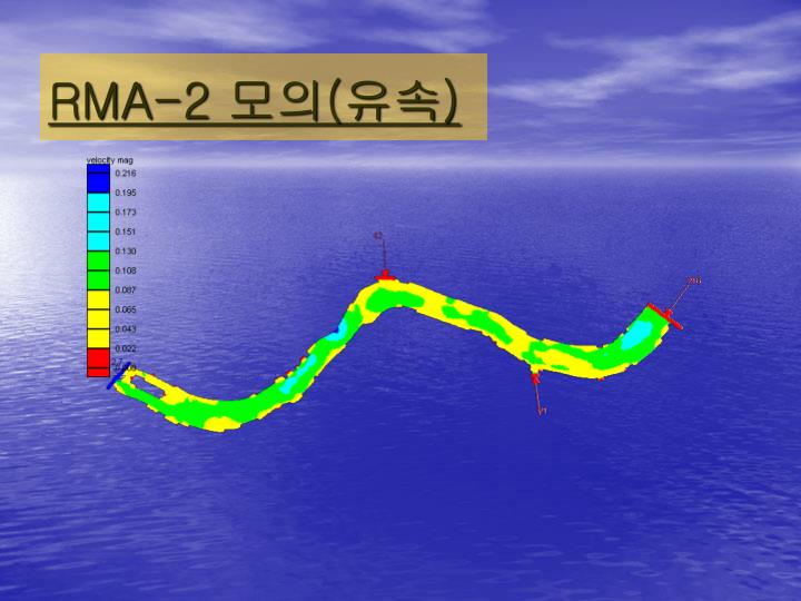 PPT - RMA-2 를 이용한 한강 하류부의 흐름비교 PowerPoint Presentation - ID:5595914