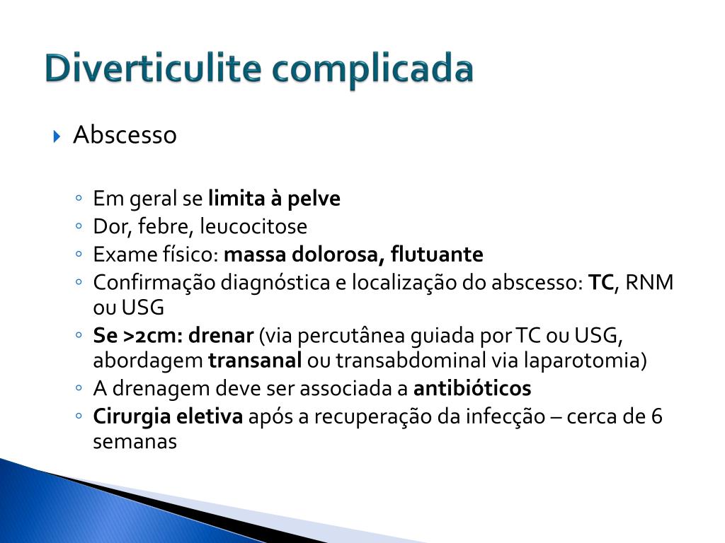 PPT - Cirurgia Geral Doença diverticular PowerPoint Presentation, free ...