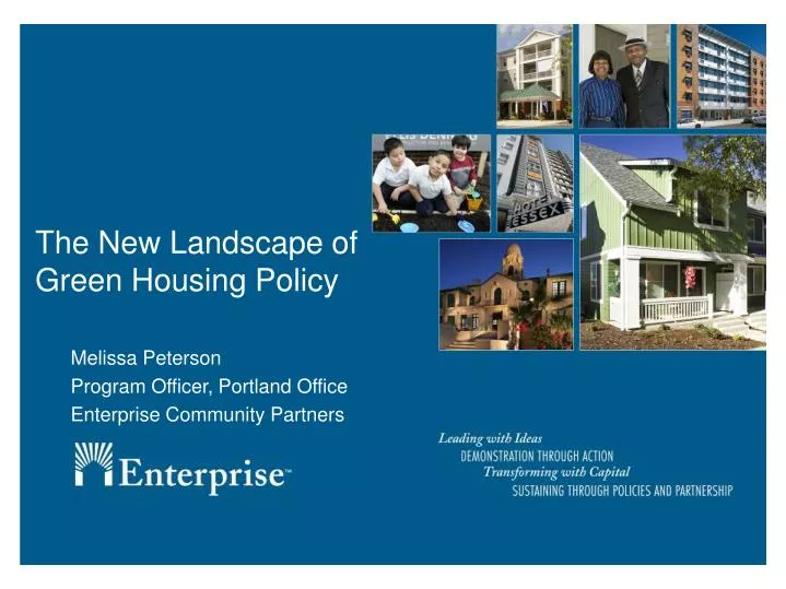 PPT - The New Landscape of Green Housing Policy PowerPoint Presentation ...
