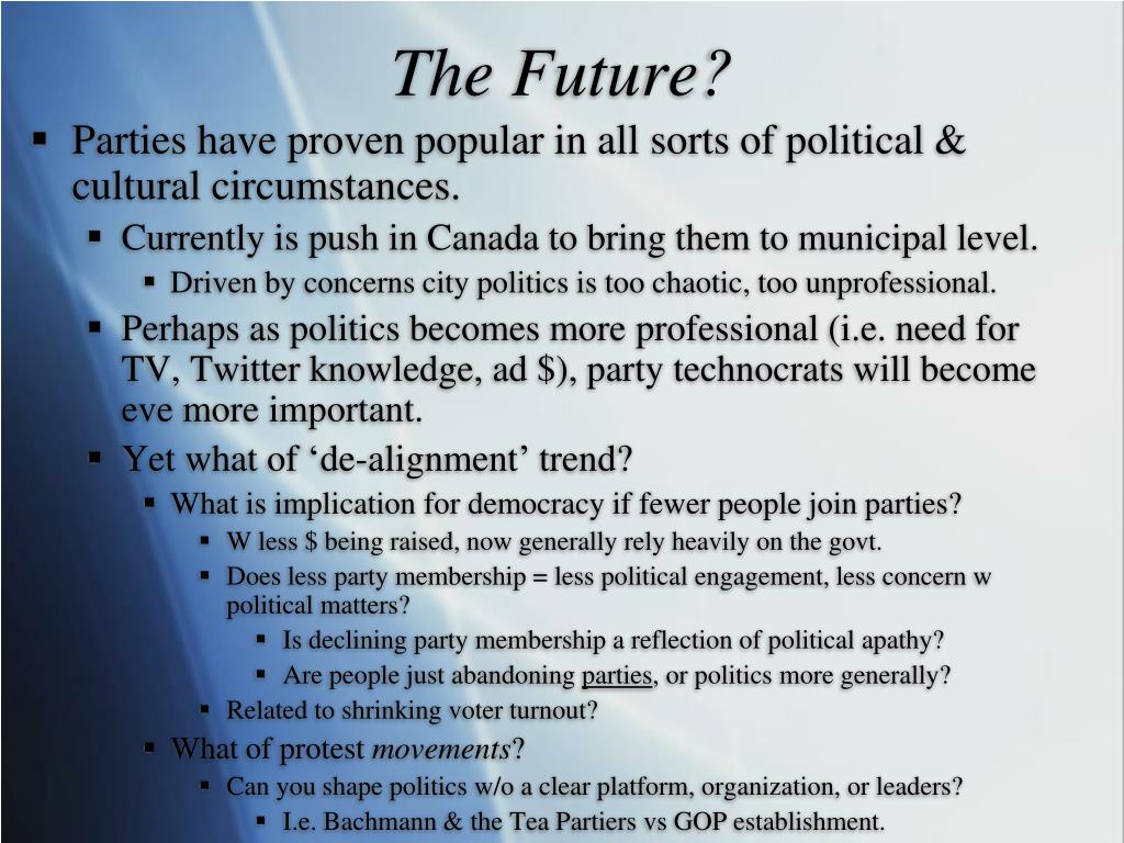 PPT - POL 1000 – Lecture 11: Political Parties & Electoral Systems ...