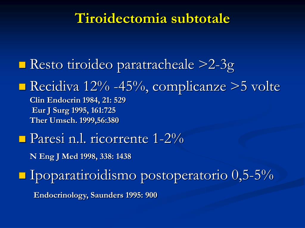 PPT - La tiroidectomia extracapsulare nel gozzo benigno eutiroideo ...