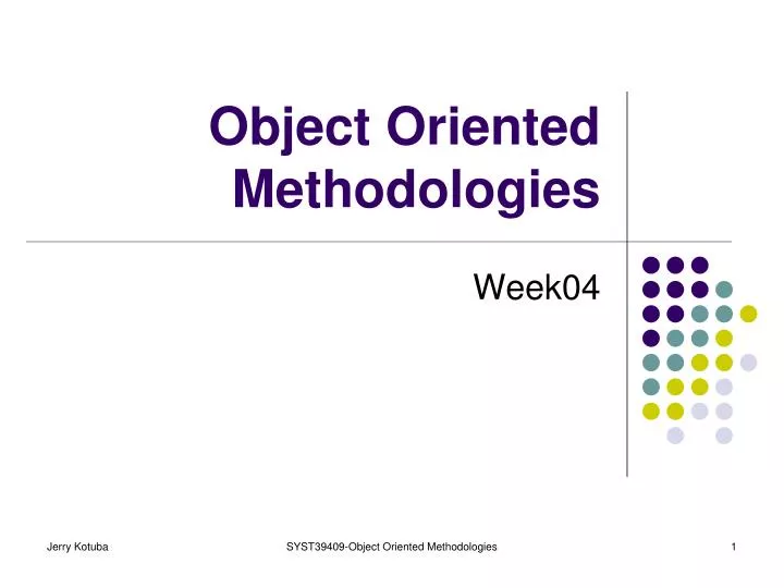 PPT - Object Oriented Methodologies PowerPoint Presentation, free ...