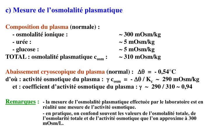PPT - Osmose et propriétés colligatives PowerPoint Presentation - ID ...