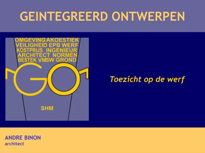 PPT - GEINTEGREERD ONTWERPEN PowerPoint Presentation, free download ...