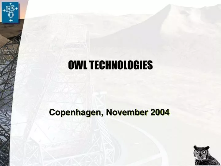 PPT - OWL TECHNOLOGIES PowerPoint Presentation, free download - ID:5598876