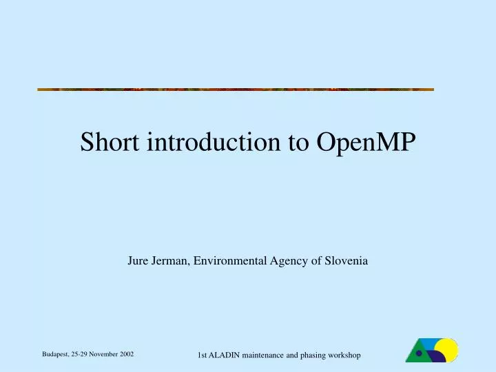 PPT - Short introduction to OpenMP PowerPoint Presentation, free ... PPT - Short introduction to OpenMP PowerPoint Presentation, free ...