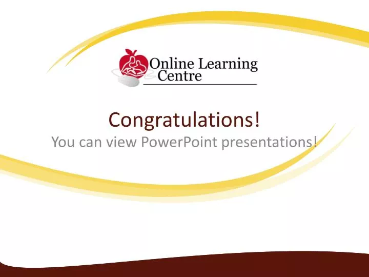 PPT - Congratulations! PowerPoint Presentation, free download - ID:5599824