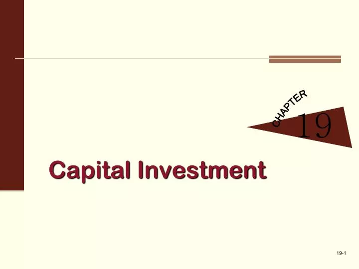 PPT - Capital Investment PowerPoint Presentation, free download - ID ...