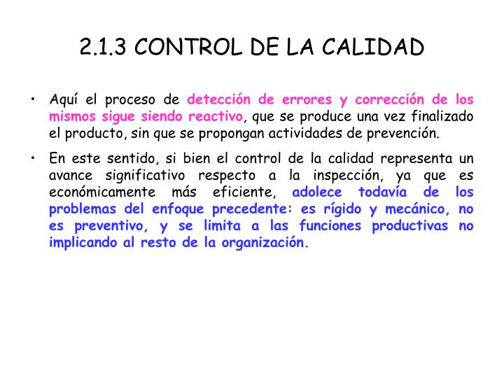 PPT - CALIDAD TOTAL PowerPoint Presentation - ID:5601968