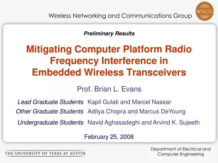 PPT - Mitigating Computer Platform Radio Frequency Interference in ...