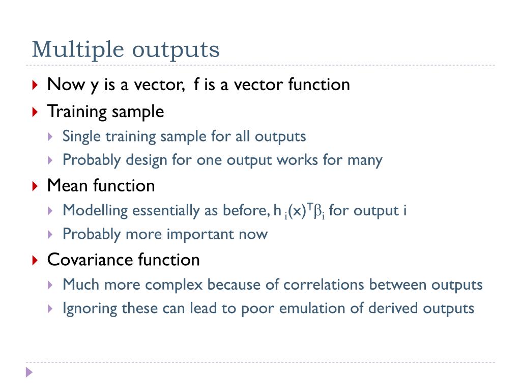 PPT - Gaussian process emulation of multiple outputs PowerPoint ... PPT - Gaussian process emulation of multiple outputs PowerPoint ...