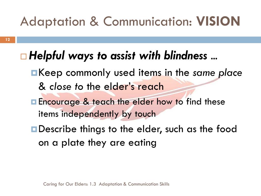 Ppt Native Elder Caregiver Curriculum Necc 1 3 Adaptation