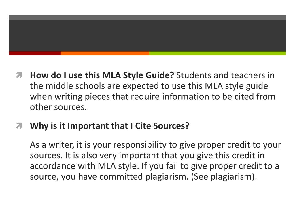 PPT Middle School MLA Handbook PowerPoint Presentation Free Download PPT Middle School MLA Handbook PowerPoint Presentation Free Download