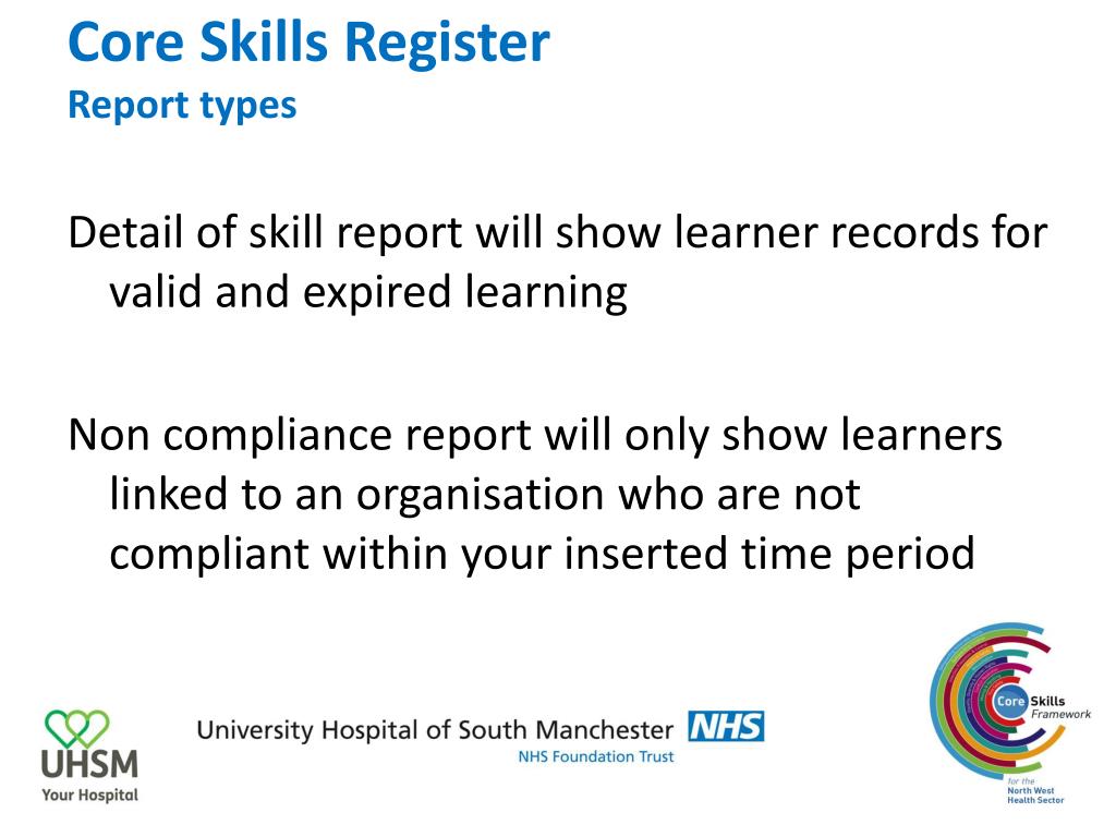 PPT - Core Skills Register Training PowerPoint Presentation, free ...