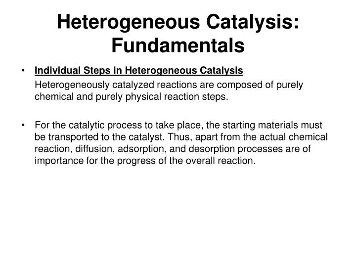 PPT - Heterogeneous catalysis PowerPoint Presentation - ID:5604261