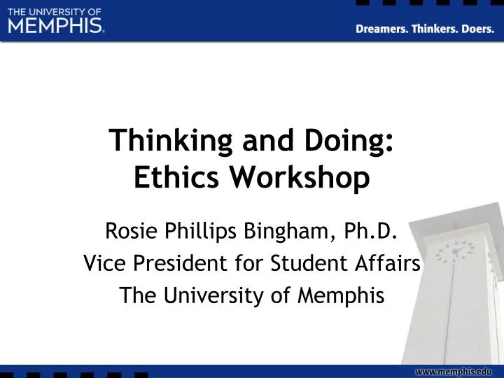 PPT - Thinking and Doing: Ethics Workshop PowerPoint Presentation, free ...