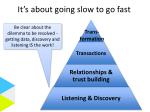 PPT - If you want to go fast go alone. If you want to go far go ...