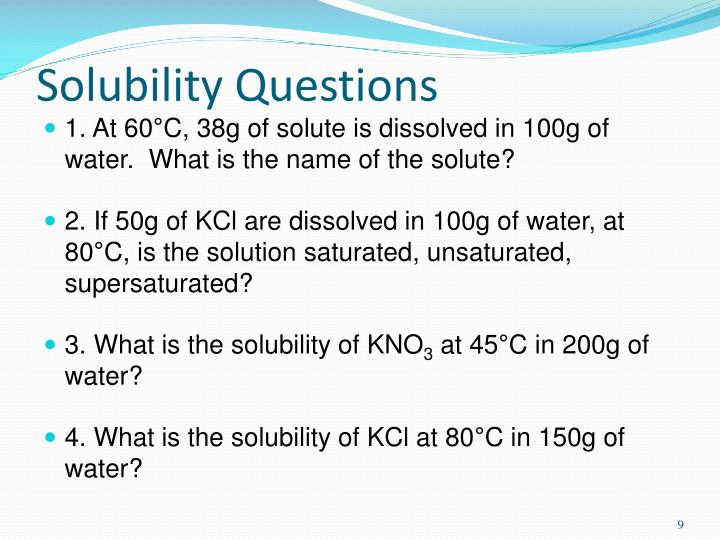 PPT - Solubility Notes PowerPoint Presentation - ID:5606676
