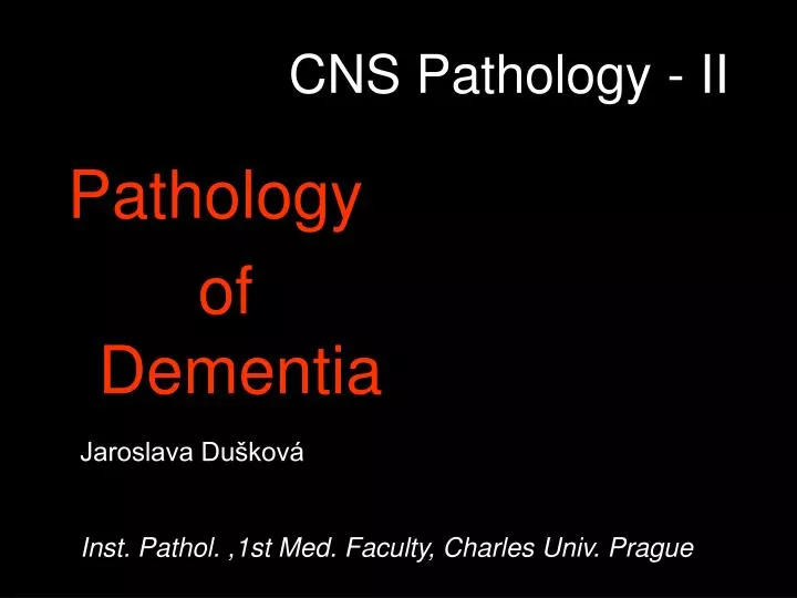 PPT - CNS Pathology - II PowerPoint Presentation, free download - ID ...