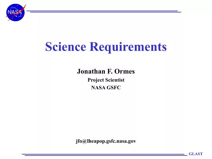 PPT - Science Requirements PowerPoint Presentation, free download - ID ...