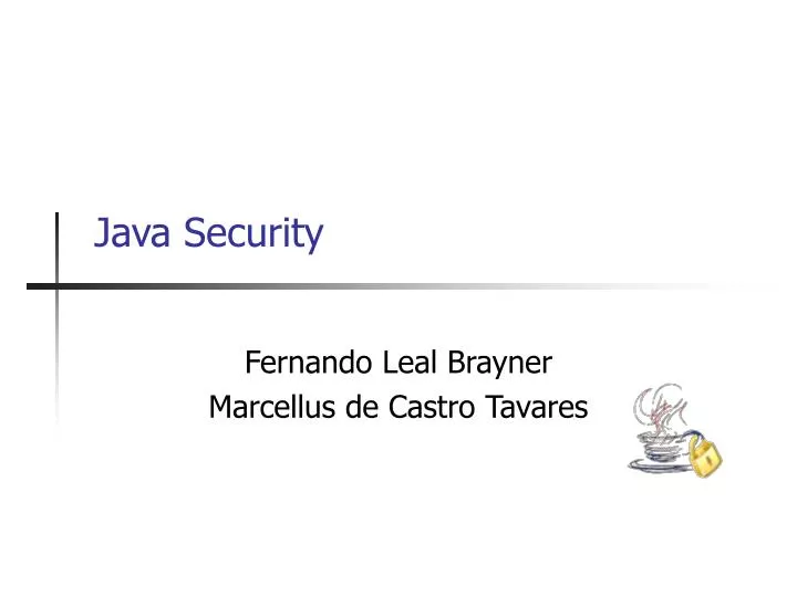 PPT - Java Security PowerPoint Presentation, free download - ID:5609787