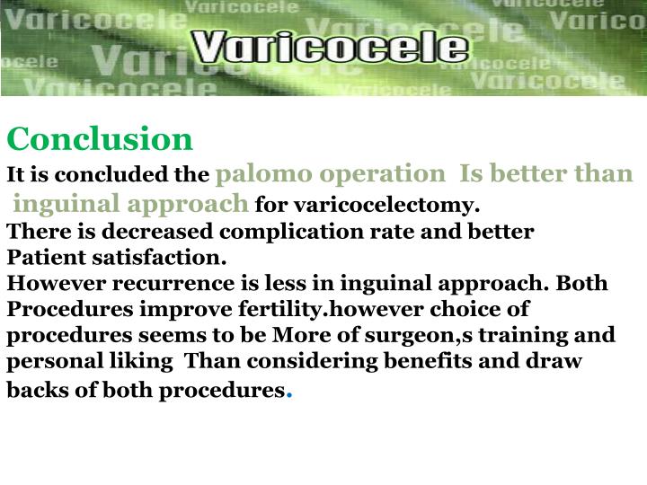 PPT - Varicocele PowerPoint Presentation - ID:5611226