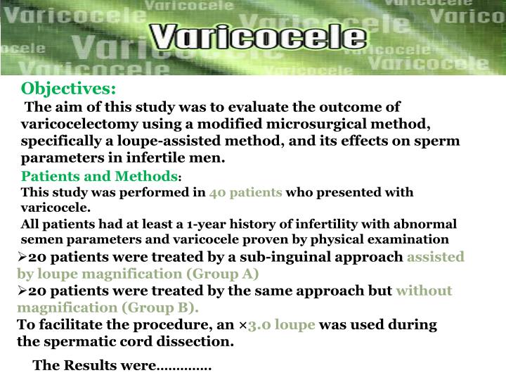 PPT - Varicocele PowerPoint Presentation - ID:5611226