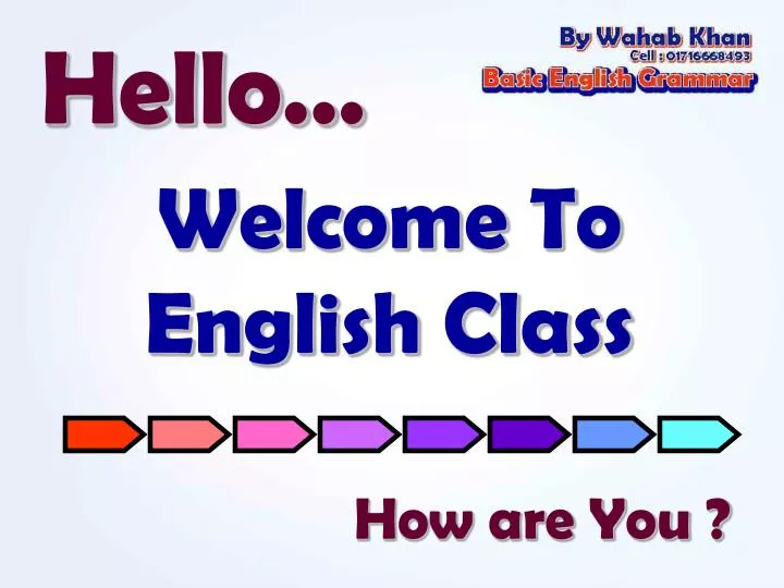 PPT - Welcome To English Class PowerPoint Presentation, free download ...