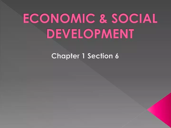 PPT - ECONOMIC & SOCIAL DEVELOPMENT PowerPoint Presentation, free ...