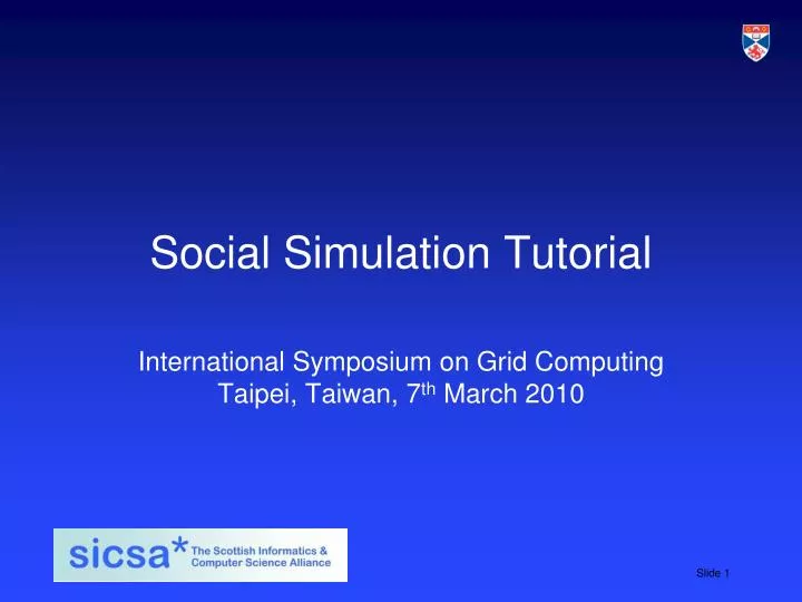 PPT - Social Simulation Tutorial PowerPoint Presentation, free download ...