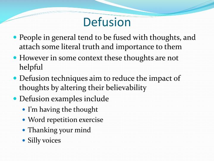 PPT - Acceptance and Commitment Therapy (ACT) PowerPoint Presentation - ID:5612968