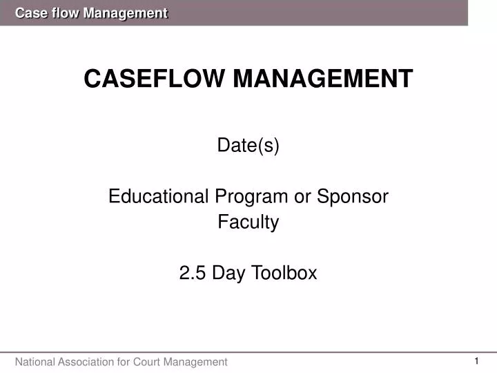 PPT - CASEFLOW MANAGEMENT PowerPoint Presentation, free download - ID ...