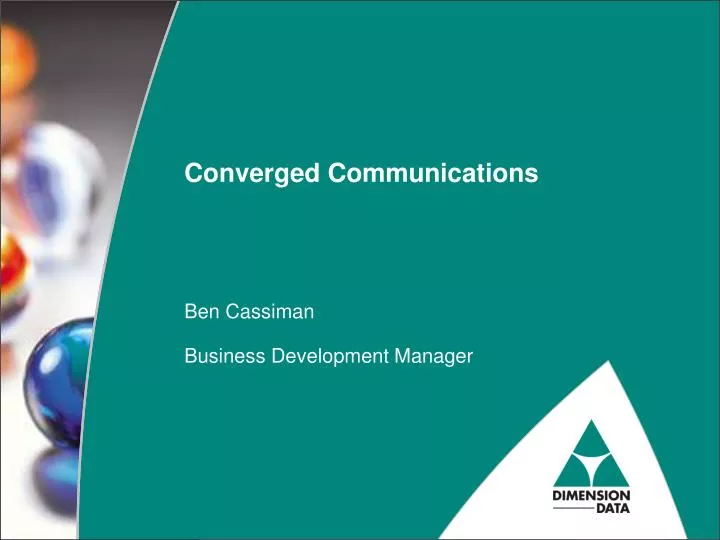 PPT - Converged Communications PowerPoint Presentation, free download ...