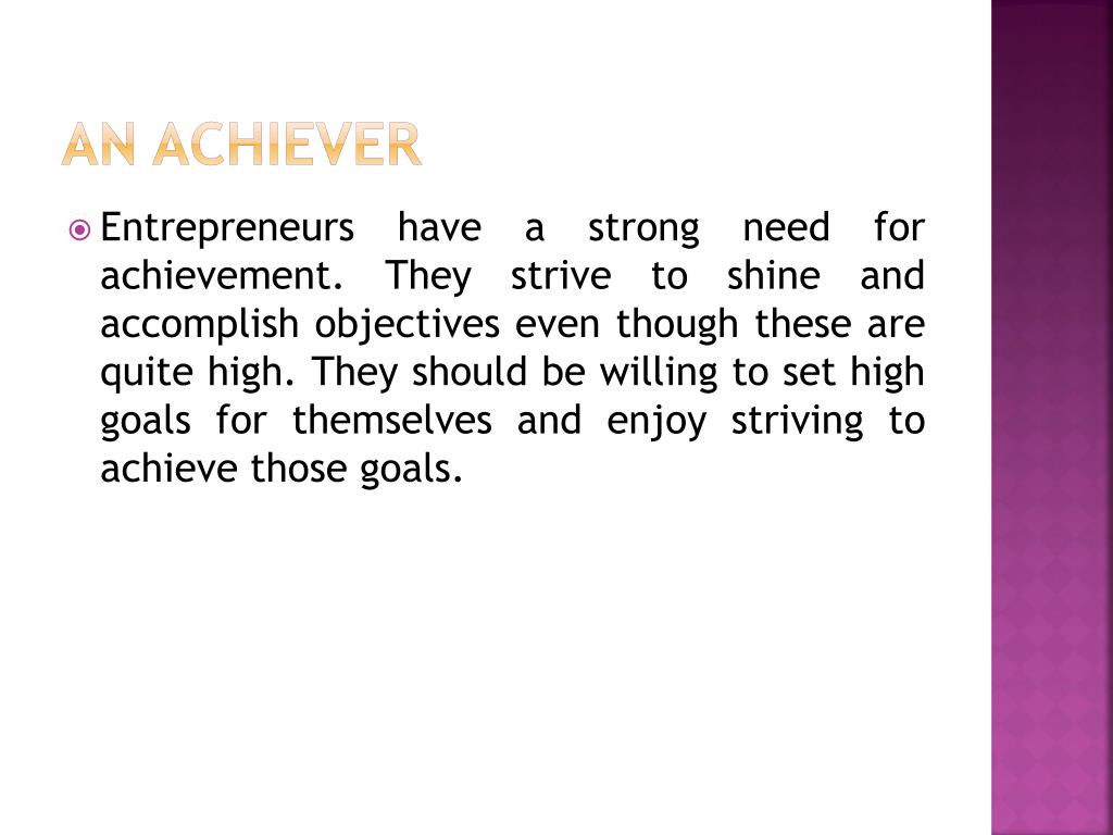 PPT - Characteristics of Successful Entrepreneur PowerPoint ...