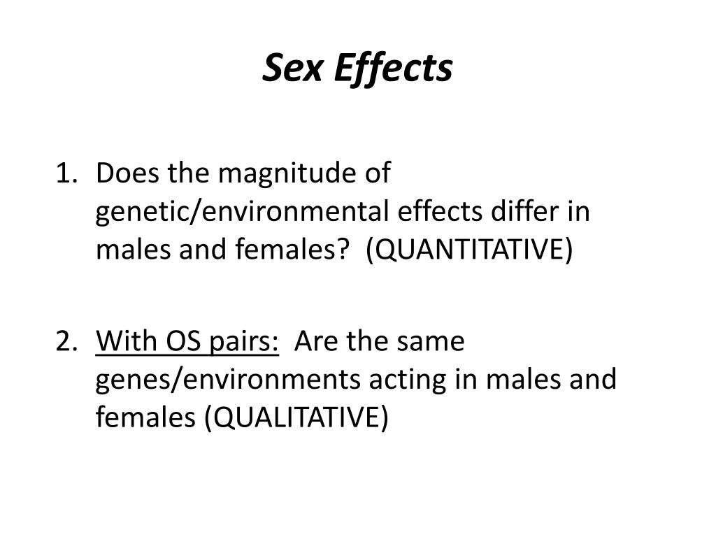 Ppt Testing For Heterogeneity Sex Differences Powerpoint