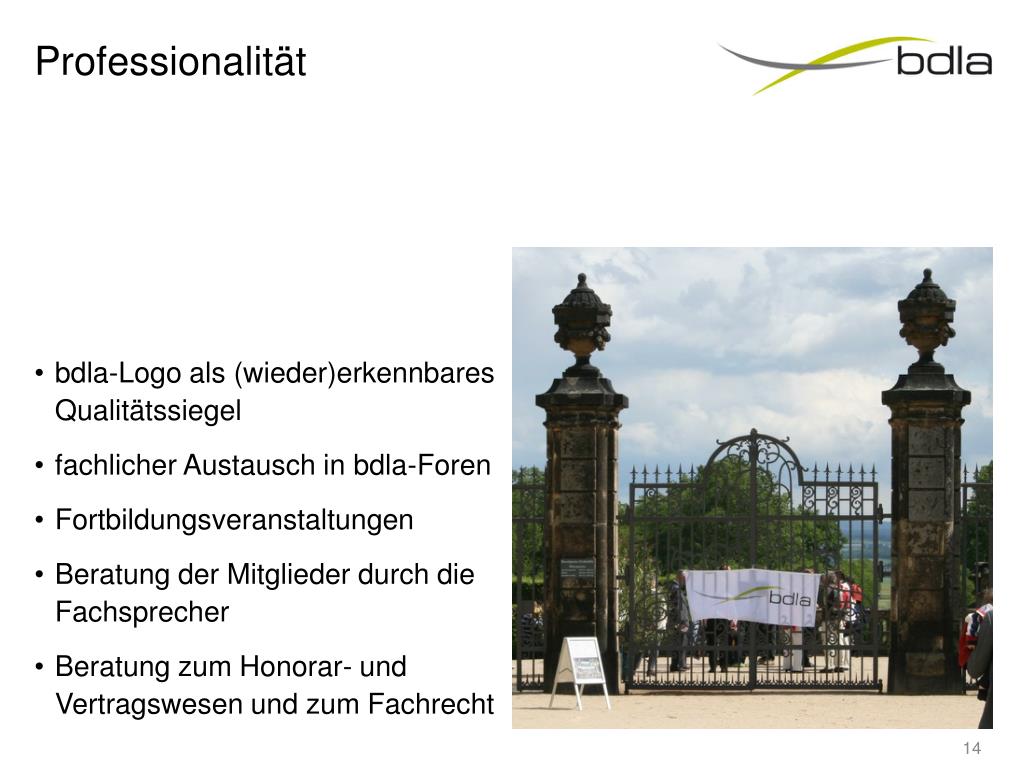 PPT - Bund Deutscher Landschaftsarchitekten PowerPoint Presentation ...