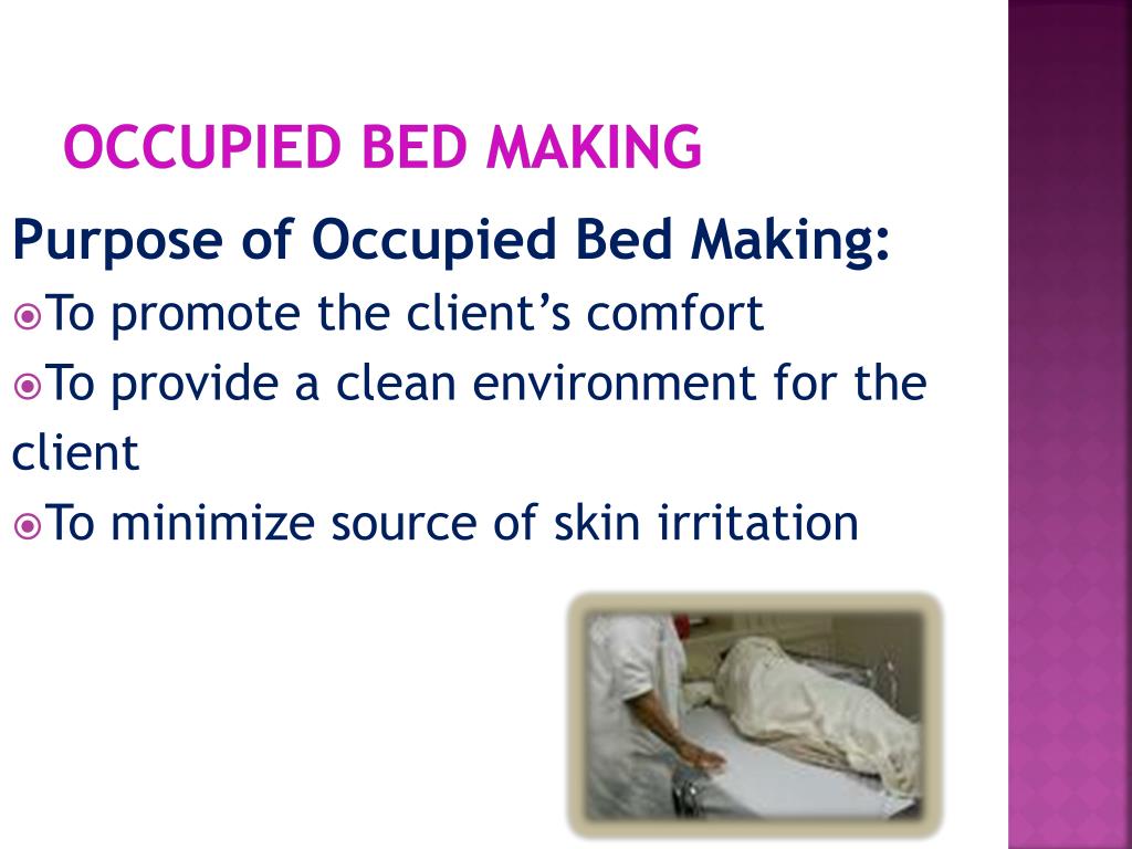 PPT - Bed Making Presented By : Miss. Sana'a AL-Sulami Teacher ...