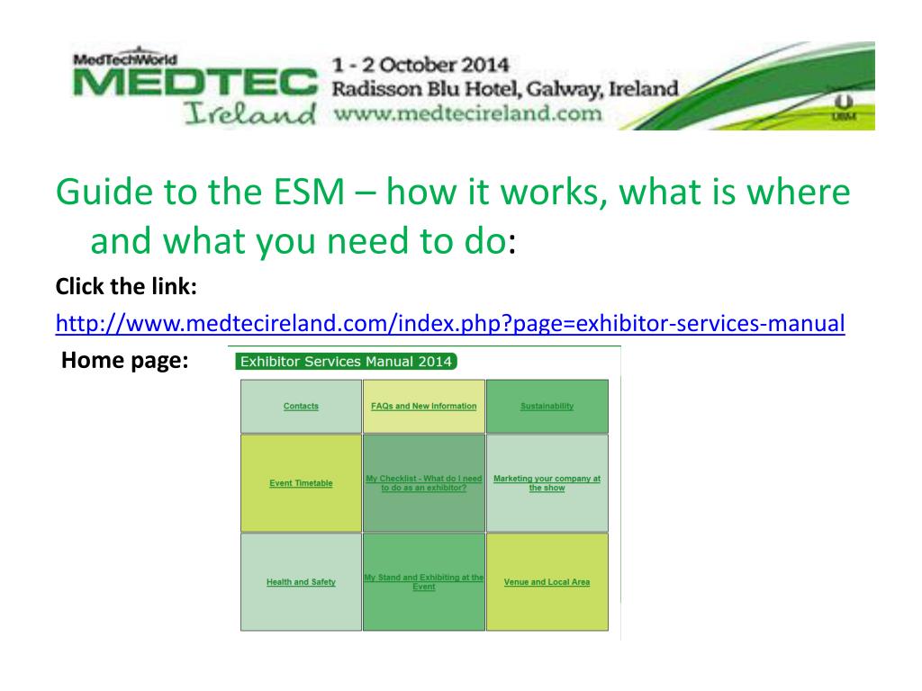 PPT - Exhibiting at MEDTEC Ireland? ...Everything you need to know ...