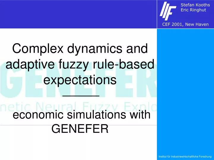 Ppt Complex Dynamics And Adaptive Fuzzy Rule Based Expectations