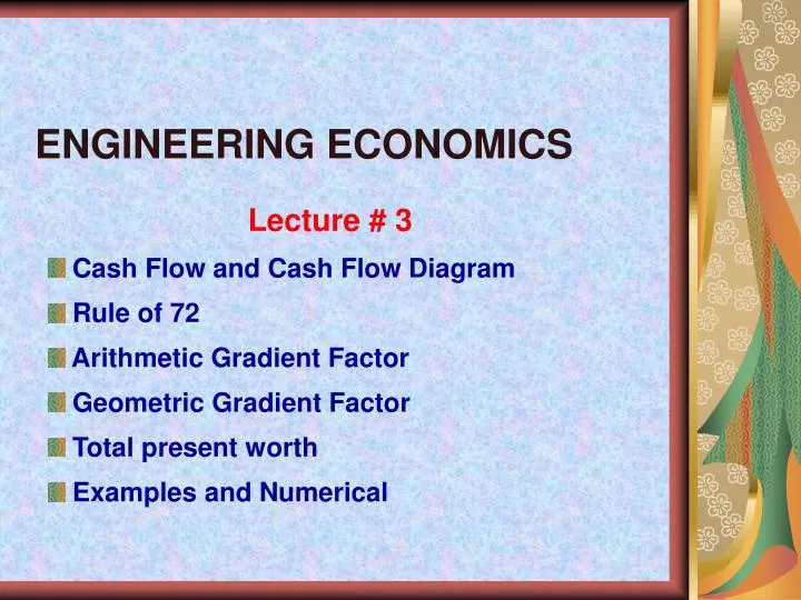 PPT - ENGINEERING ECONOMICS PowerPoint Presentation, free download - ID ...