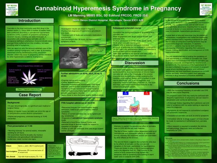 PPT - Cannabinoid Hyperemesis Syndrome in Pregnancy LM Manning MBBS BSc ...