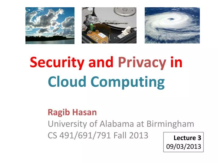 Ppt Security And Privacy In Cloud Computing Powerpoint Presentation