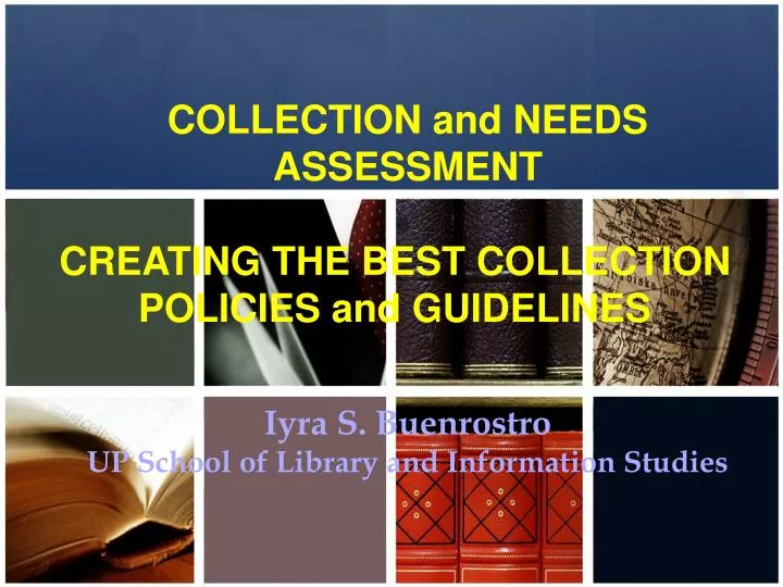 PPT - COLLECTION and NEEDS ASSESSMENT PowerPoint Presentation, free download - ID:5619417