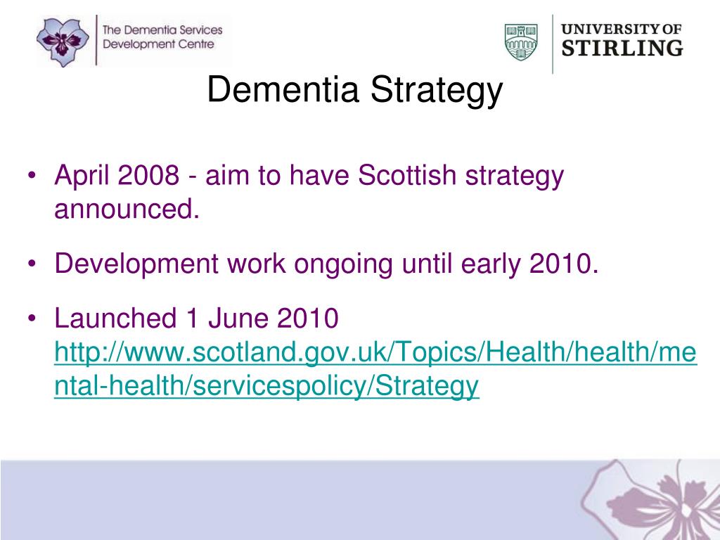PPT - Diagnostic and post-diagnostic support for people with dementia ...