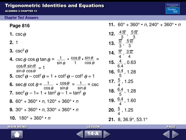 PPT - Double-Angle and Half-Angle Identities PowerPoint Presentation ...