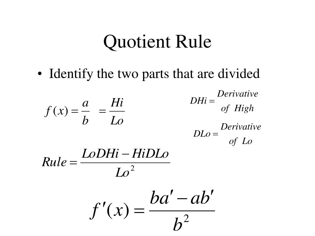 PPT - Calculus 2413 Chapter 3(3) Product Rule Quotient Rule Higher ... PPT - Calculus 2413 Chapter 3(3) Product Rule Quotient Rule Higher ...
