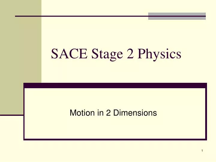 PPT - SACE Stage 2 Physics PowerPoint Presentation, free download - ID ...