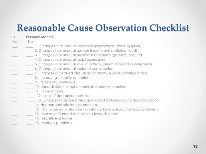 PPT - Supervisor Drug Awareness and Reasonable Suspicion Training Class ...