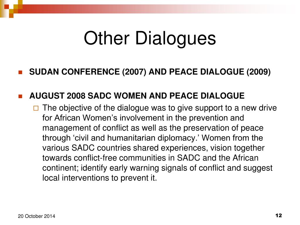 PPT - Gender and Peace-building: Lessons from SAWID’s Inter-Africa ...