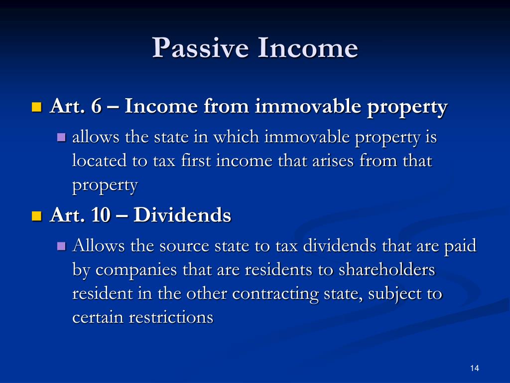 PPT - STRUCTURE AND OPERATION OF (INTERNATIONAL) TAX TREATIES ...